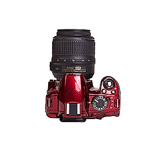 Nikon D3100 14.2MP Digital SLR Camera with NIKKOR AF-S DX 18-55mm f/3.5-5.6 VR Lens Kit - (Red)