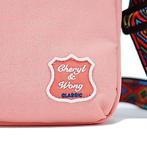 Cheryl & Wong Small Water Resistance Passport Phone Wallet Purse Crossbody Shoulder Mini Messenger Satchel Neck Pouch Bag (Neon green)