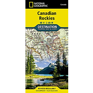 Canadian Rockies Map (National Geographic Destination Map)