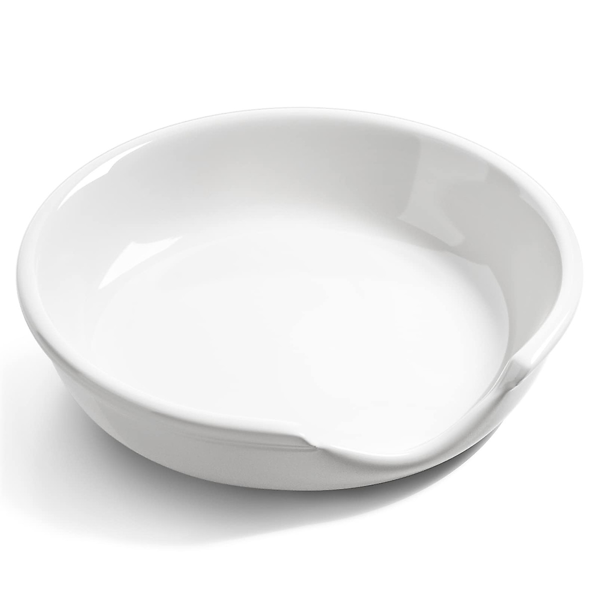 LE TAUCI Ceramic Spoon Rest for kitchen, 4.8 Inches Spoon Holder for Stove Top, Coffee Spoon Rest, Spoon Cradle, Kitchen Basics, Kitchen Accessories For Utensils, Set of 1, True White