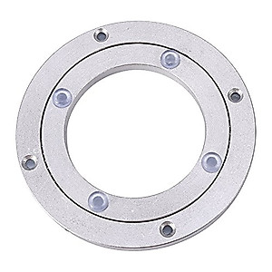 Heavy Duty Aluminium Alloy Rotating Bearing Turntable Round Dining Table Smooth Swivel Plate ( Size:4Inch )