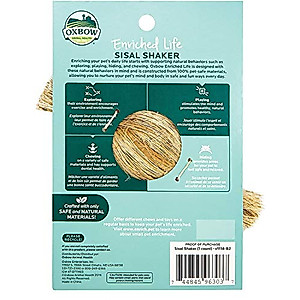 Oxbow Animal Health 3 Pack of Enriched Life Sisal Shakers Small Pet Toys