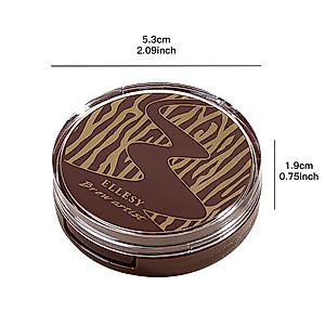 ELLESY Eyebrow Powder Makeup Eyebrow Palette Long-Lasting and Waterproof Makeup Eye brow Powder Palette Soft Texture For Naturing Looking Eyebrow Color With Mirror(Black Brown)