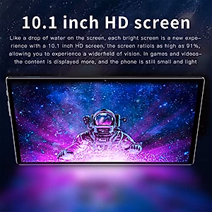 Jaerb Tablet PC, 5G 2.4G WiFi 6G RAM 128G ROM Call Support 10.1 Inch Tablet Octa Core Processor for Travel for Home (US Plug)