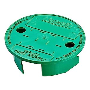 Underhill Sprinkler Valve Round Box Lid, VersaLid 6” to 7” Universal Cover for Automatic Irrigation System, Lawn, Yard, Outside, Green, VL-6
