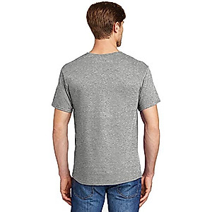 Hanes Men's Tagless Comfortsoft Crewneck T-shirt (Pack of 5) (Medium, Grey)