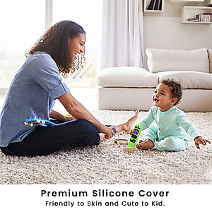 Glow Green Remote Cover Replacement for Roku Voice Remote (Official) Controller RCA1R, RC-GZ1 - Glowing in The Dark - Silicone Case with Lanyard for Roku Players, Audio and TV