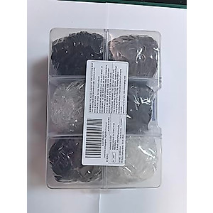 Elastic Hair Bands, 2500Pcs Hair Rubber Bands, Mini Hair Ties for Girls Women, Funtopia Small Hair Elastics with Organizer Box, Soft Hair Elastics for Kid Toddlers (Brown, Black, Clear)