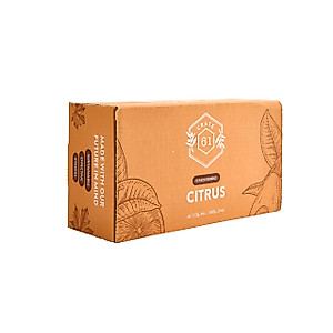 Crate 61 Organics, Handmade in Canada, Plant Based Cold Process Natural Bar Soap, With Premium Essential Oils, Dry Skin, Pack of 6 (Citrus)