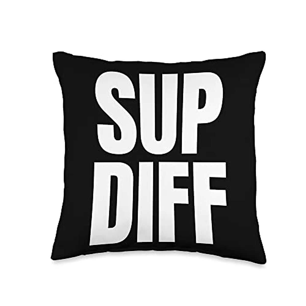 Diff Things Tees Co Sup Diff Support Difference Gaming Funny Meme Throw Pillow, 16x16, Multicolor