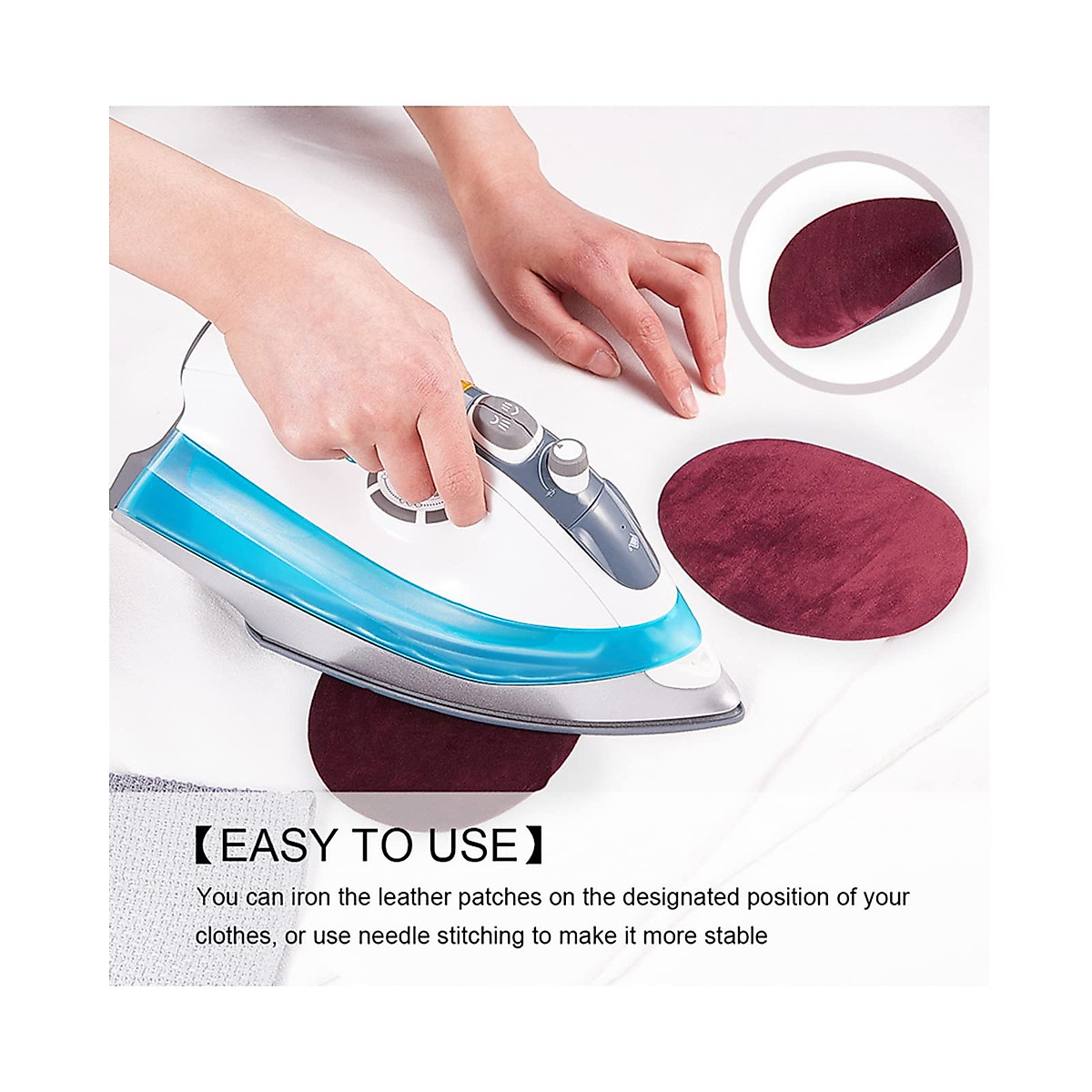 PH PandaHall 14pcs Elbow Patches 7 Colors Iron On Patches Oval Elbow Suede Fabric Appliques Cloth Sew On Knee Patches Repair Patches for Sweatshirt Loose T Shirt Jeans Jacket Tops, 4.3 x 5.5Inch