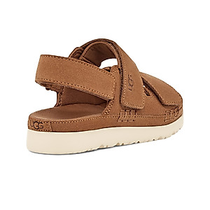 UGG Unisex-Child Goldenstar Slingback Sandal, Chestnut, 2 Little Kid