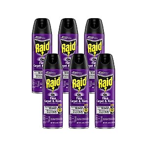 Raid Flea Killer Carpet and Room Spray (16 Ounce (Pack of 6))