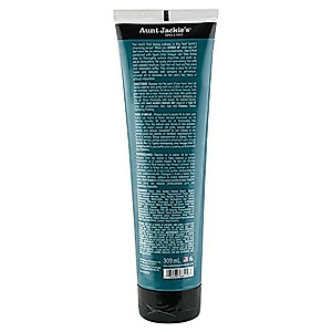 Aunt Jackie's Aloe & Mint Recipes Lather Up Stimulating Hair Moisturizing Shampoo Creme, Sulfate Free for All Hair Types and Textures, Green, 10 Oz