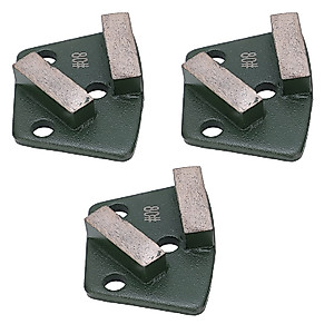 Diamond Floor Grinding Pad Disc, 3Pcs Diamond Grinding Shoes,Trapezoid Grinding Concrete Floor Cutting, Metal Polishing Pads Coating Disc Shoes 2 Long Teeth