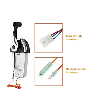 POWEROB TEC Marine Remote Control Box 8M0059686 for Mercury top Mounted Outboard Engine Control