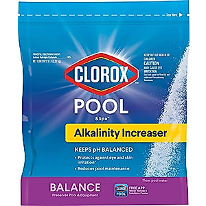 CLOROX Pool&Spa Alkalinity Increaser, Keeps pH Balanced, 5LB