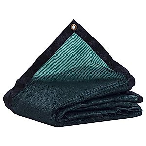 JTsuncover- 90% Heavy Duty Shade Cloth Mesh Sun Block Fabric with Grommets for Garden Cover Flowers Plants Patio Lawn Green 6ft X 10ft