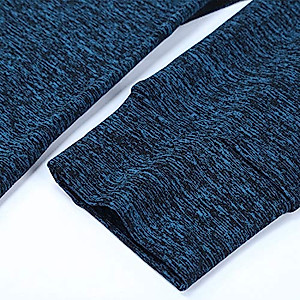 Fulbelle Thermal Fleece Long Sleeve Workout Shirts Women,Thumbhole Fall Fashion Winter Outdoor Running Casual Blouses Exercise Sweatshirts Athletic Performance Sweater Pullover Dark Blue Small