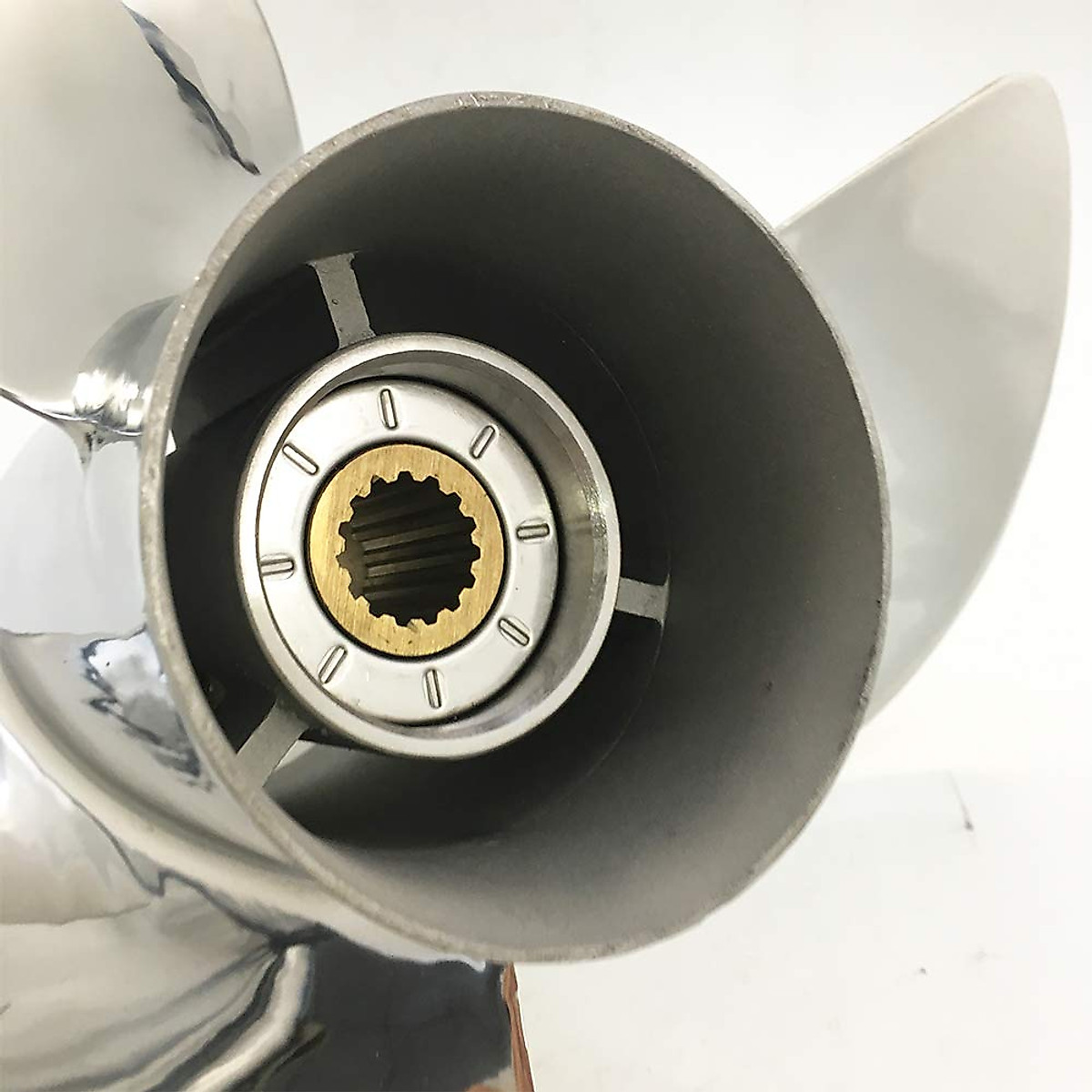 ARKDOZA Stainless Steel Prop Propeller for Tohatsu 60/70/75/90/115/120/140hp Outboard 13 1/2x15