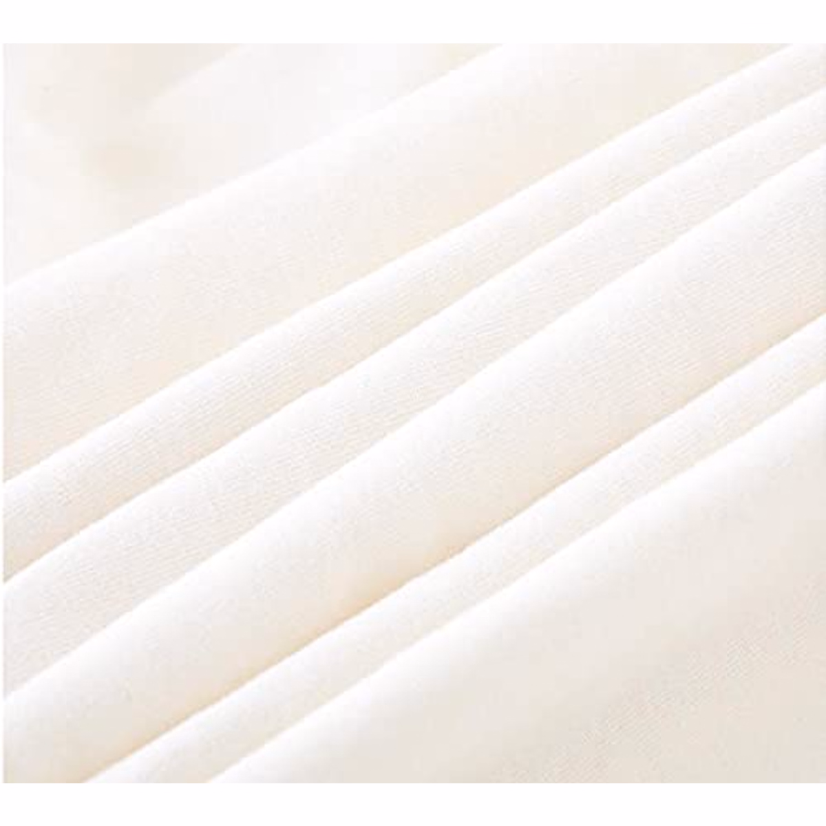 Polyester Fabric by The Yard with Spandex,Knit Single Jersey Stretch Fabric for T Shirt, Pet Dec.Tablecloth, Dust Cover, DIY (White Solid 1 Y)