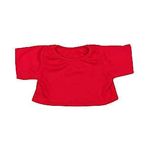 Red T-Shirt Outfit Teddy Bear Clothes Fits Most 14"-18" Build-a-Bear and Make Your Own Stuffed Animals
