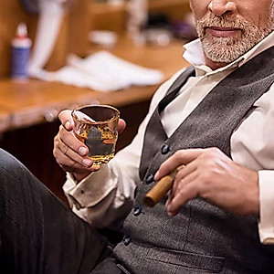 Gifts for Men Dad, Whiskey Stones, Stocking Stuffers, Valentines Day Anniversary Birthday Gift Ideas for Him Boyfriend Husband Grandpa Uncle, Bar Accessories Cool Stuff Retirement Bourbon Presents