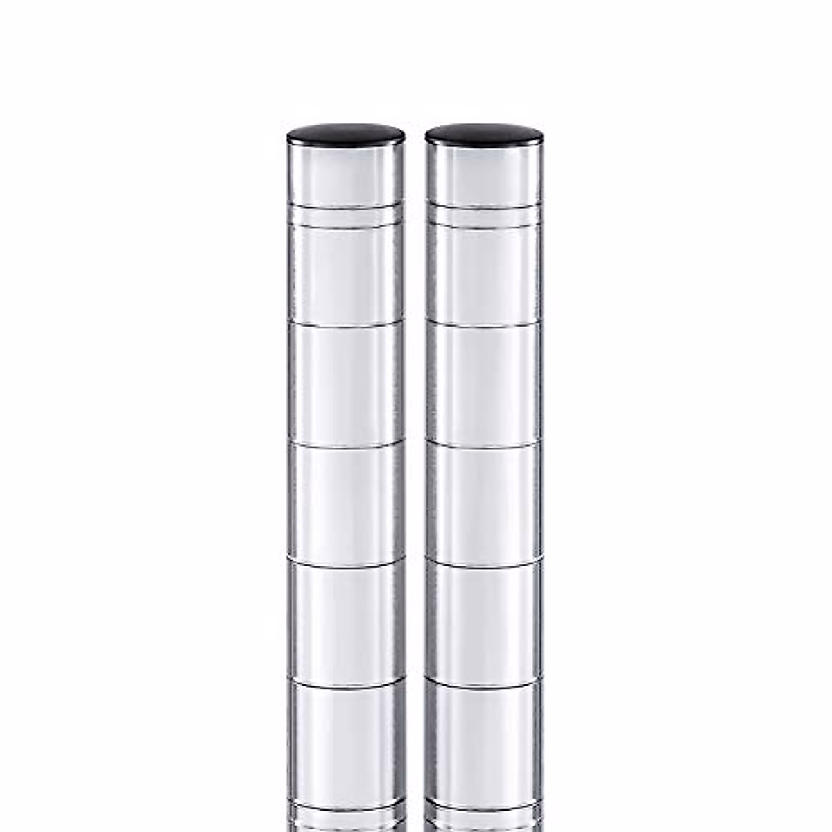 Seville Classics Crafted Steel Replacement Utility Parts Office, Kitchen, Warehouse, Garage On Racks, Carts, Workbenches, Shelving Units, 72" H x 1" Poles, Chrome