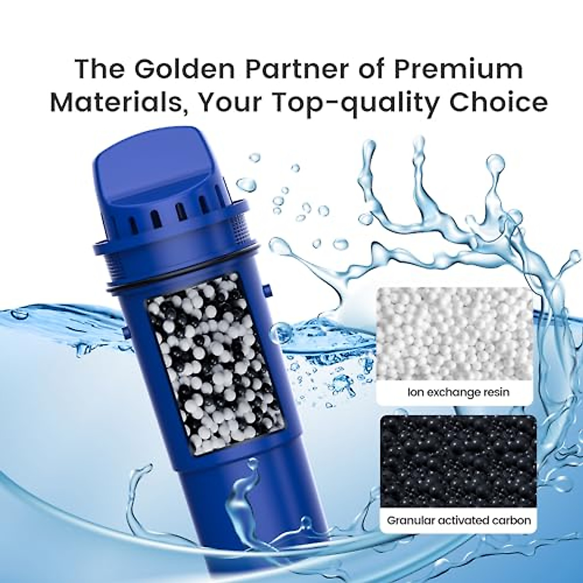 Waterspecialist NSF Certified Replacement Pitcher Water Filter, Replacement for Pur® Pitchers and Dispensers PPT700W, CR-1100C and PPF951K Water Filter (Pack of 4)