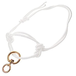 BESPORTBLE 4pcs Bull Bridle Cowboys Lanyard Adjustable Rope Halter frenos para caballos Calf Halter Poly Rope Iron White Cattle Supplies Safety Halter Portable Cattle Halter Simple Suspenders