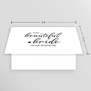 Goroar To My Beautiful Bride on Our Wedding Day card, Bride Wedding Day Card, Card for Bride