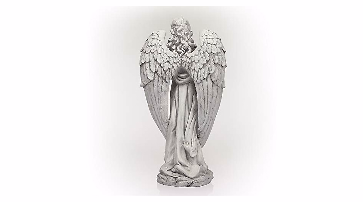 Alpine Angel Statue - Elegant Garden Decor, 31-Inch