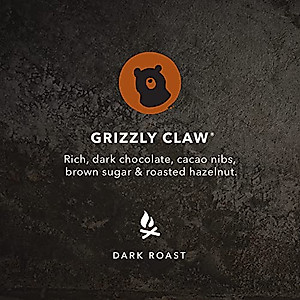 Kicking Horse Coffee, Grizzly Claw, Dark Roast, Whole Bean, 2.2 Pound - Certified Organic, Fairtrade, Kosher Coffee