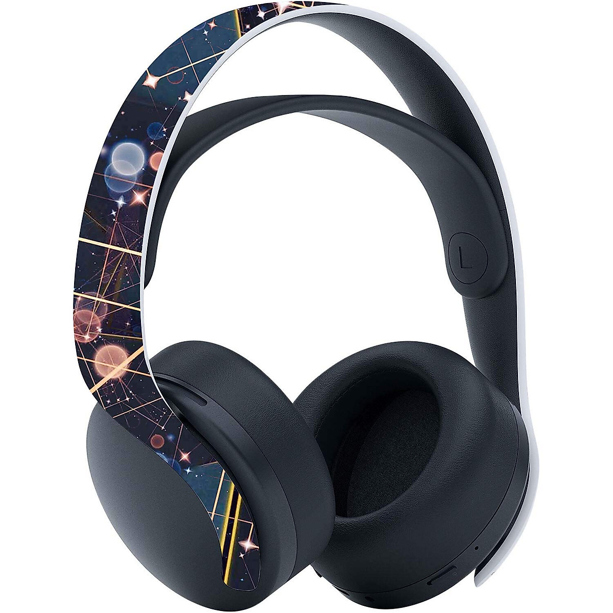 PlayVital Galaxy Geometric Full Set Skin Decal for ps5 Console Disc Edition, Sticker Vinyl Decal Cover for ps5 Controller & Charging Station & Headset & Media Remote