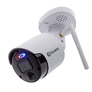 Swann NVW-800CAM 4K WiFi IP Digital Still Image Video Camera with Flashing Lights & Siren - 1 Pack