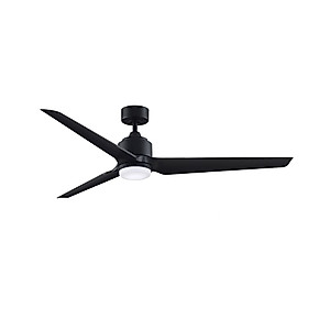 Fanimation BPW8515-64BLW TriAire Set of Three Ceiling Fan Blades, 64 inch, Black
