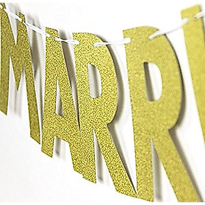 Glitter Banner Brews Before I do's Gold Party Banner Holiday Decorations Hanging Garland Perfect for Wedding Birthday Supplies