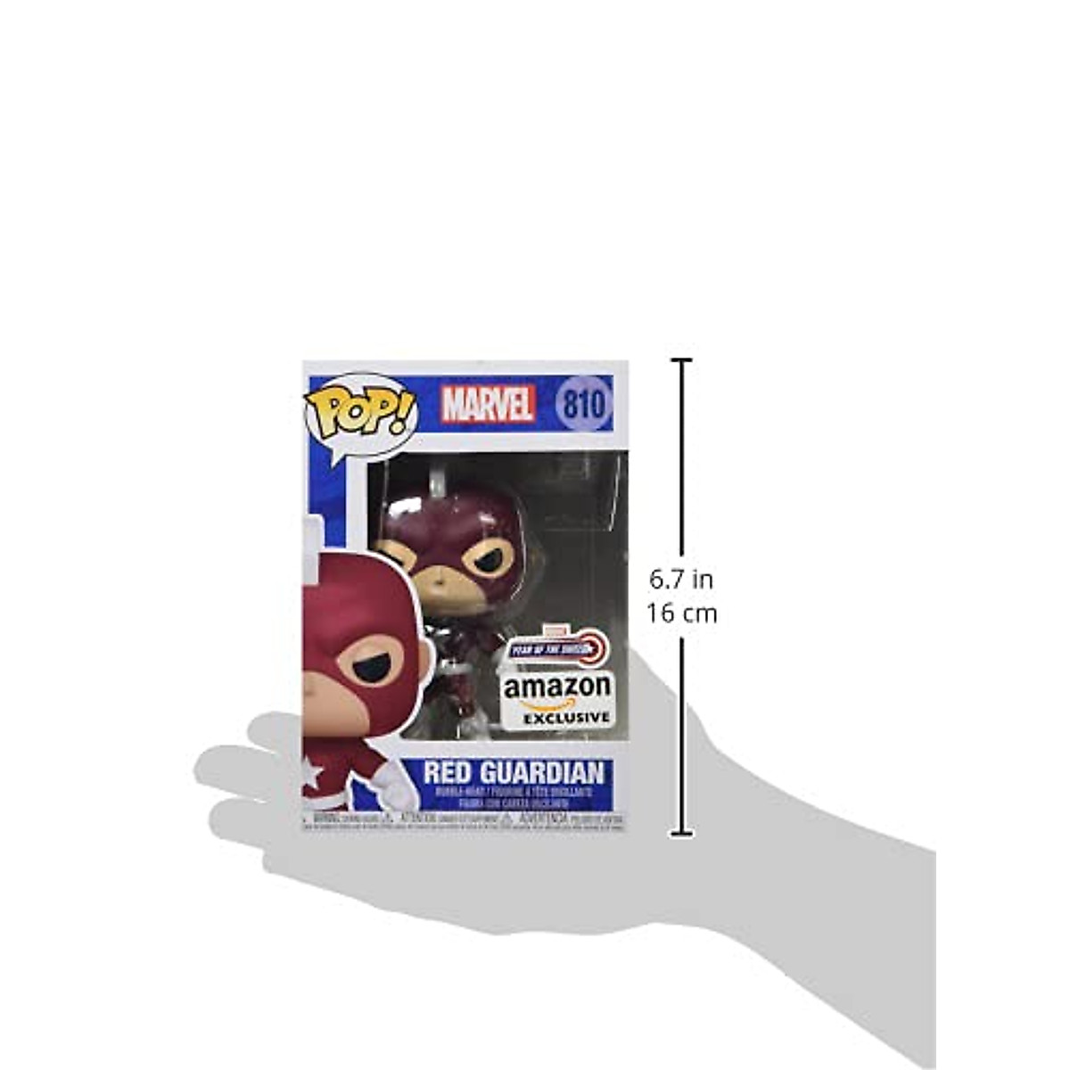 Funko Pop! Marvel: Year of The Shield - Red Guardian Vinyl Bobblehead, Amazon Exclusive