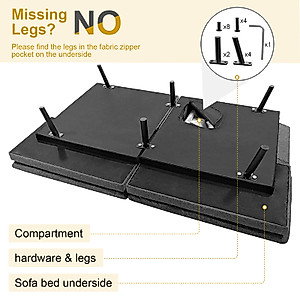 MUUEGM 267FA-DGY Sofabed, Medium, Gray-01