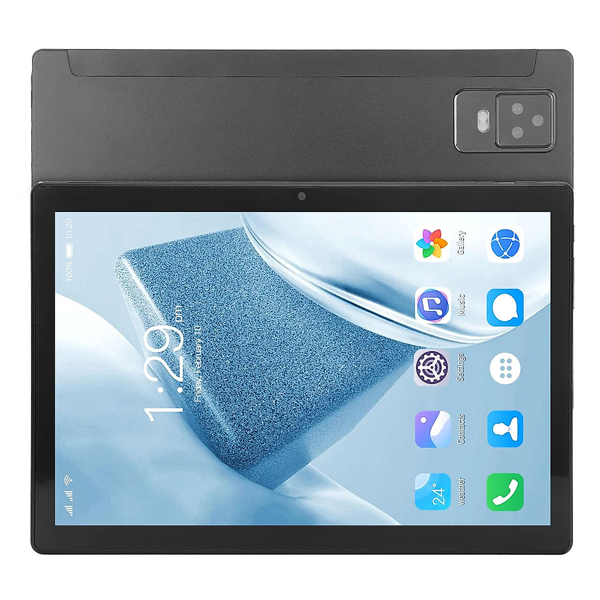 Honio Tablet, 5.0 8GB RAM 256GB ROM 7000mAh 10.1 Inch Tablet 100‑240V Front 8MP Rear 16MP for Studying (US Plug)