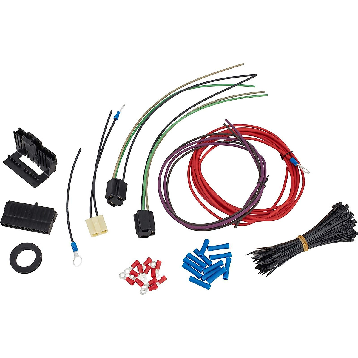 12-Circuit Aftermarket Wiring Harness & 125 Piece Grommet Kit