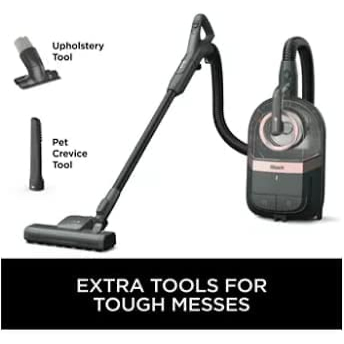 Shark CV101 Vacuum Canister pet Anti-Allergen Complete Seal Smooth Glide Wheels Bagless Corded