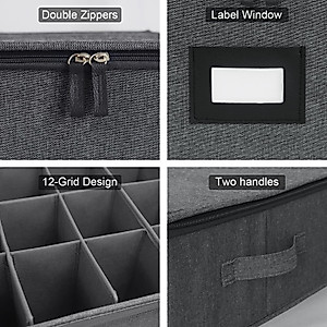 homyfort Platter Storage Case & Mug and Cup Storage with Dividers & Wine Glass Storage Box, China Storage Containers Hard Shell and Stackable