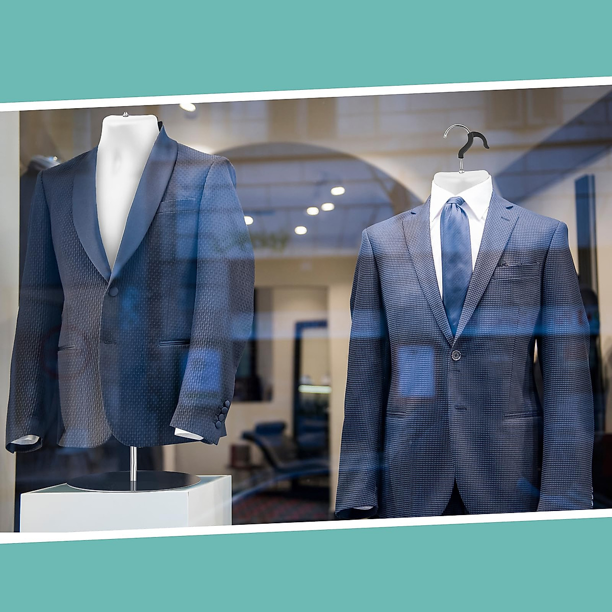 Lallisa 12 Pcs Male Mannequin Torso White Hanging Mannequin Body Torso with Hooks Half Mannequin Body Hollow Back for Sewing Dress and Shirt Display (Classic)