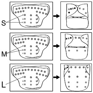 DoDo Bear Baby Cloth Diapers Adjustable Washable and Reusable Pocket Diapers for Baby Boys Girls,(Sets 1)