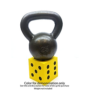 Koplow Games Single Huge Very Large 100mm Foam Dice (1 Piece) - Blue with Black