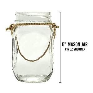 TenXVI Designs Sunflower Jar Wall Sconces with Brown Backer, Set of 2, with Remote Controlled LED Fairy Lights - Perfect Country or Farmhouse Theme Home Decor