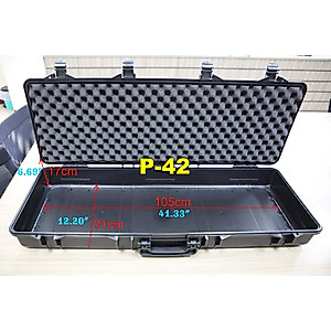 A&N TRIMEX Airsoft Rifle Case - Fits Rifles up to 42 Inches - Sturdy, Crushproof, Padlockable - High-Quality Polymer