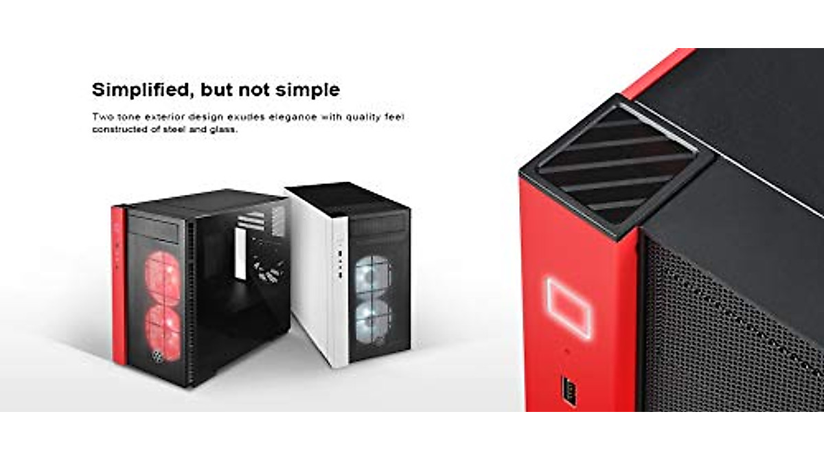SilverStone RL08BR-RGB Micro-ATX Case | RGB & Tempered Glass