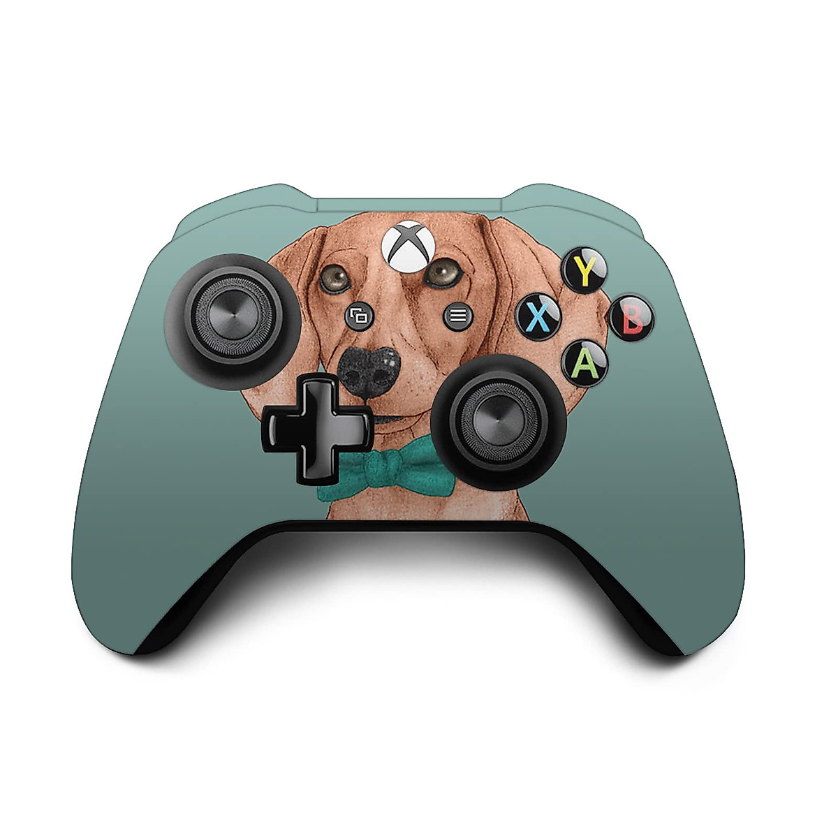 Head Case Designs Officially Licensed Barruf Dachshund, The Wiener Art Mix Vinyl Sticker Gaming Skin Decal Cover Compatible With Xbox One X Console and Controller Bundle